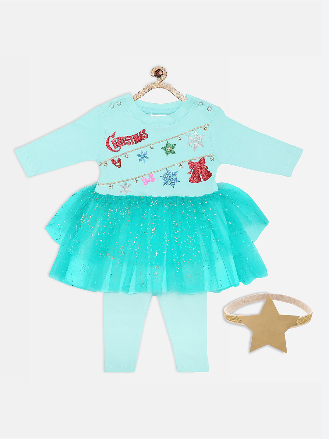 Buy TINY MINY ME Green Dress - Dresses for Girls 16360370 | Myntra