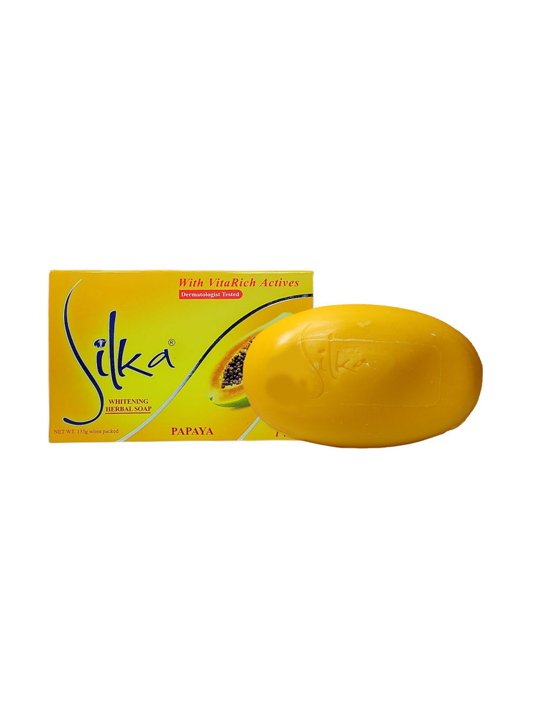 Buy Silka Unisex Papaya Whitening Herbal Soap - Soap for Unisex ...