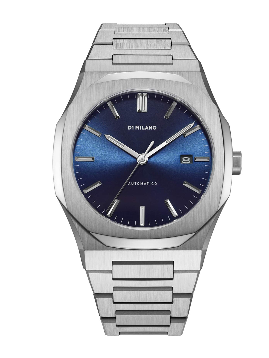 Buy D1 Milano Men Sunray Blue Dial Stainless Steel Strap Analogue Watch ...