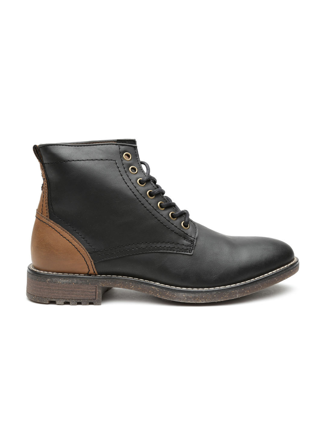 Buy Call It Spring Men Black High Top Flat Boots - Boots for Men ...