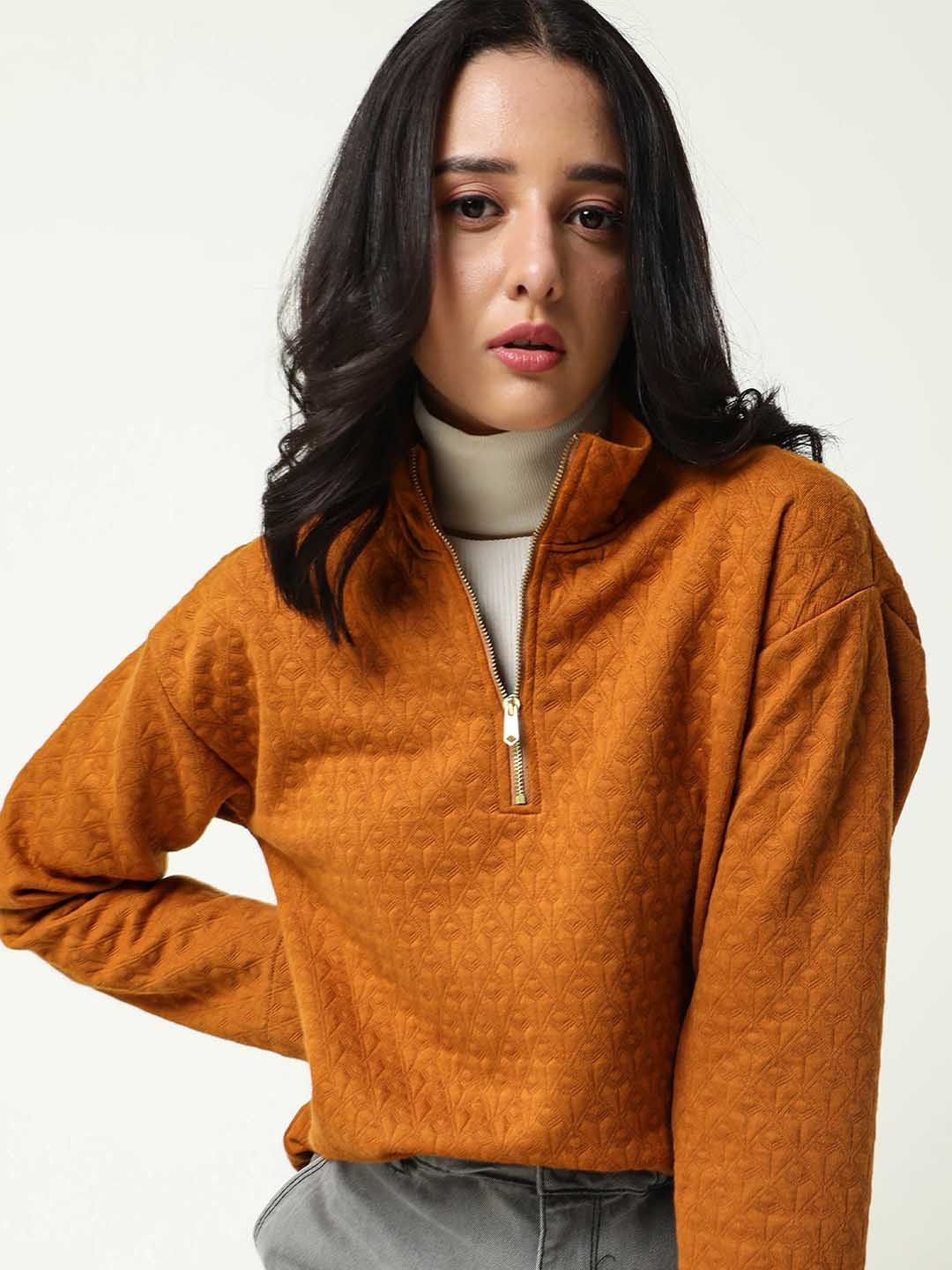 Buy RAREISM Woman Rust Sporty Jacket - Jackets for Women 16378610 | Myntra