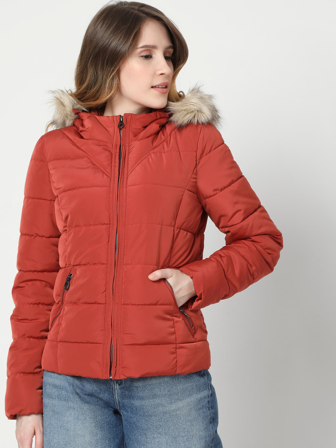 Buy Vero Moda Women Red Parka Jacket - Jackets for Women 16380694 | Myntra