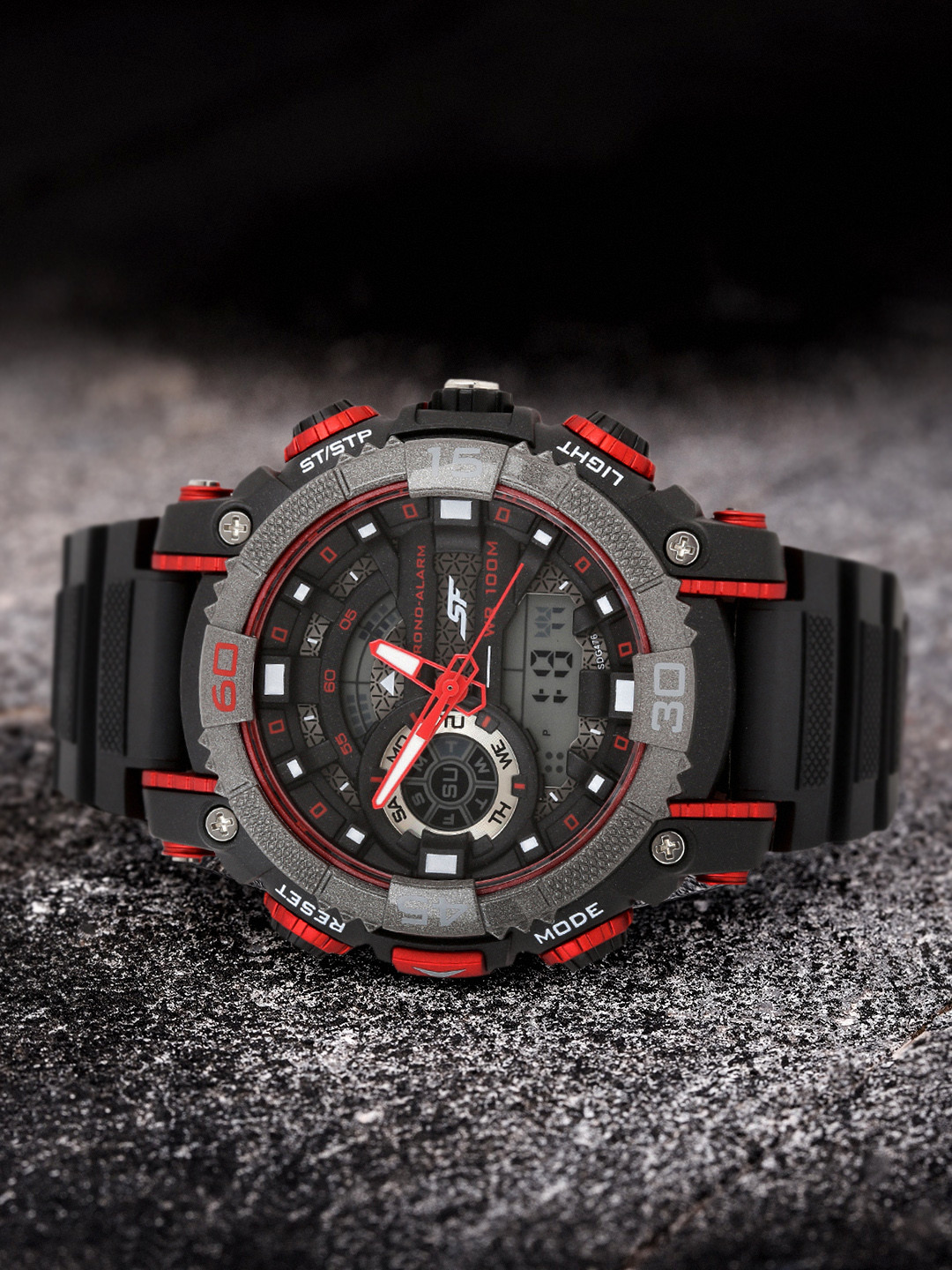 Buy Sonata Men Black Digital Watch 77070PP01J - Watches for Men 1638245 ...