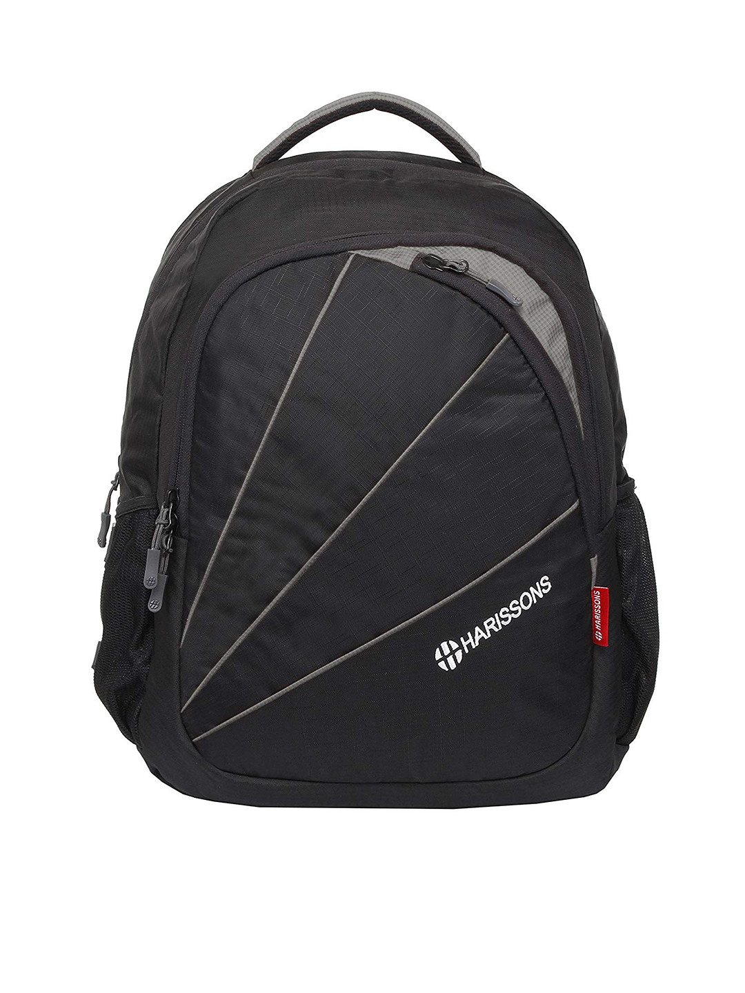 Buy Harissons Unisex Grey & Black Backpack - Backpacks for Unisex ...