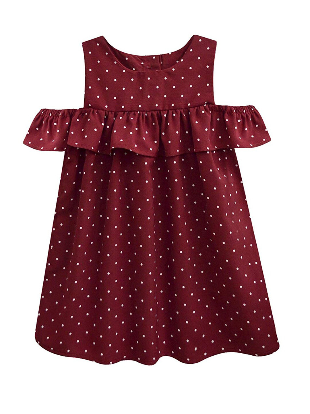 Buy A.T.U.N. Maroon A Line Dress - Dresses for Girls 16387134 | Myntra