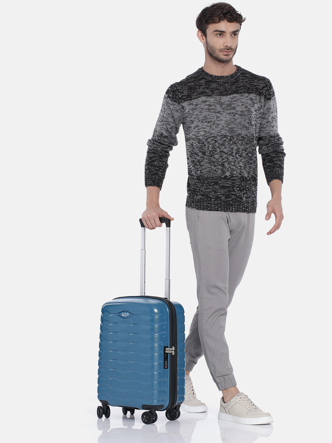 Buy VIP Blue Foxtrot Cabin Trolley Suitcase - Trolley Bag for Unisex ...