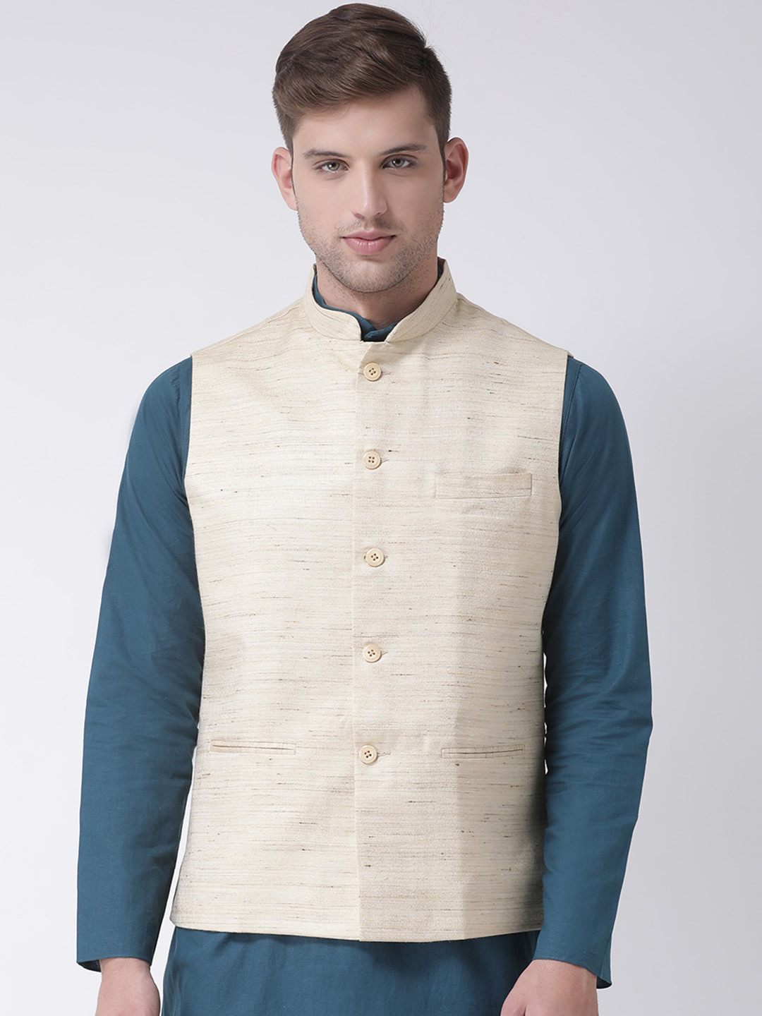 Buy TABARD Men Cream Nehru Jacket - Nehru Jackets for Men 16396862 | Myntra
