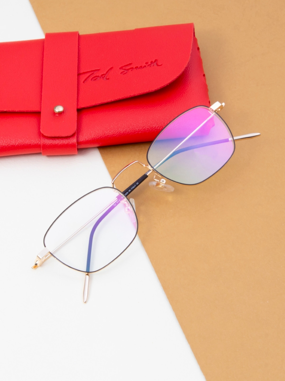 Buy Ted Smith Unisex Black Full Rim Square Frames Eyeglasses - Frames ...