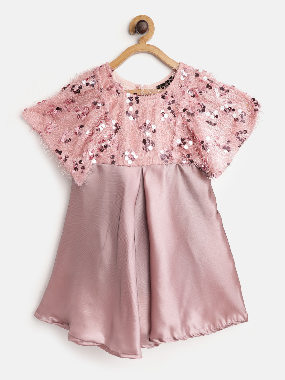 Buy Bella Moda Pink Embellished Dress - Dresses for Girls 16404938 | Myntra