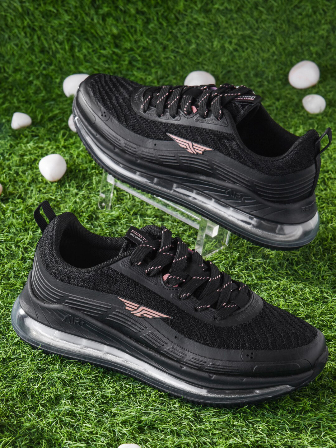 Buy Red Tape Women Black Mesh Walking Shoes - Sports Shoes for Women ...