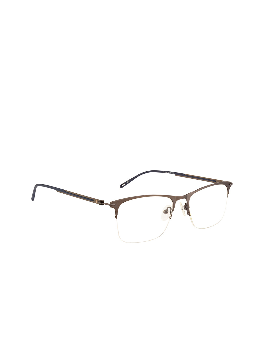 Buy Ted Smith Unisex Grey Half Rim Wayfarer Frames - Frames for Unisex ...