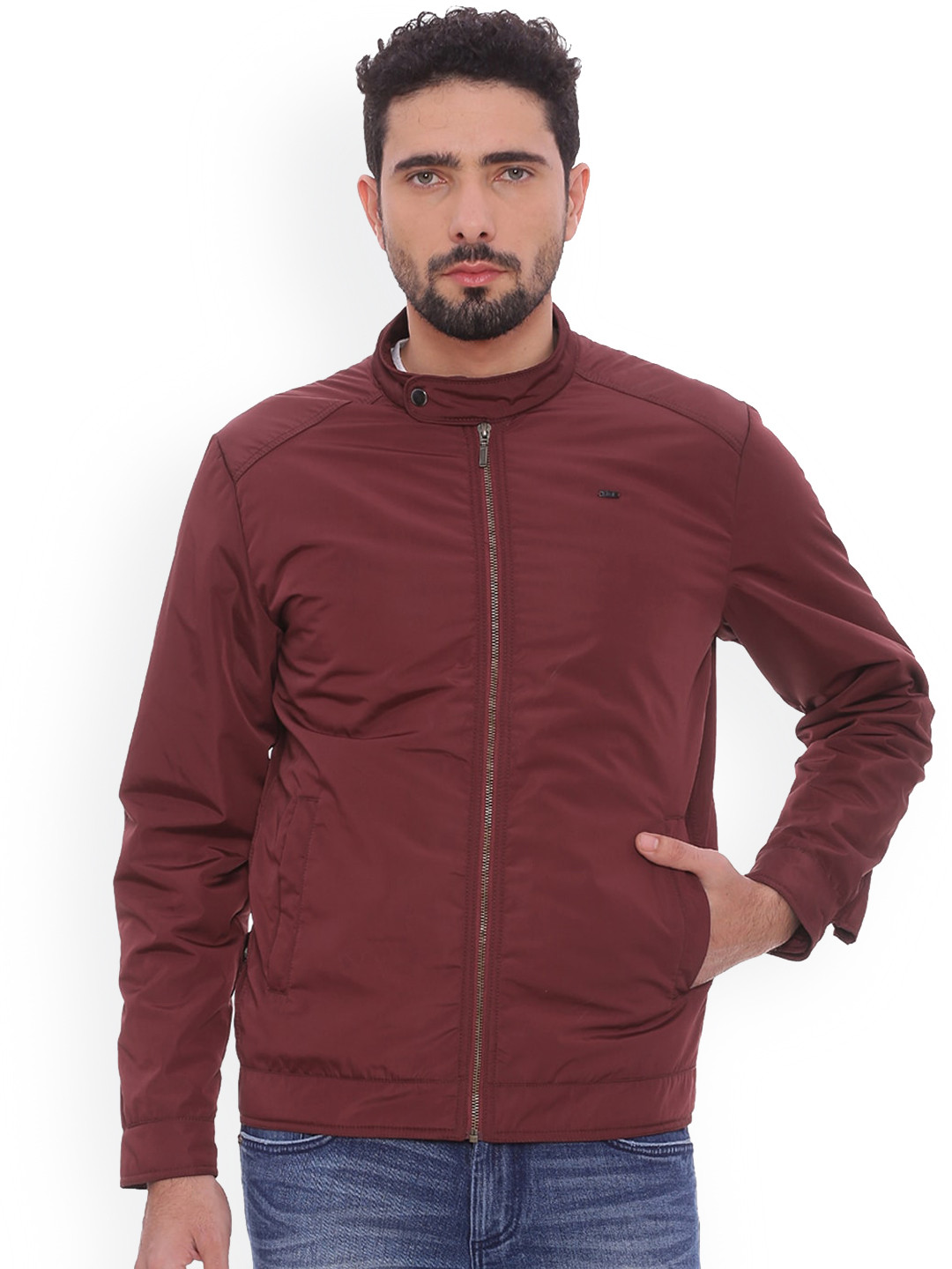 Buy Basics Men Red Padded Jacket - Jackets for Men 16412162 | Myntra