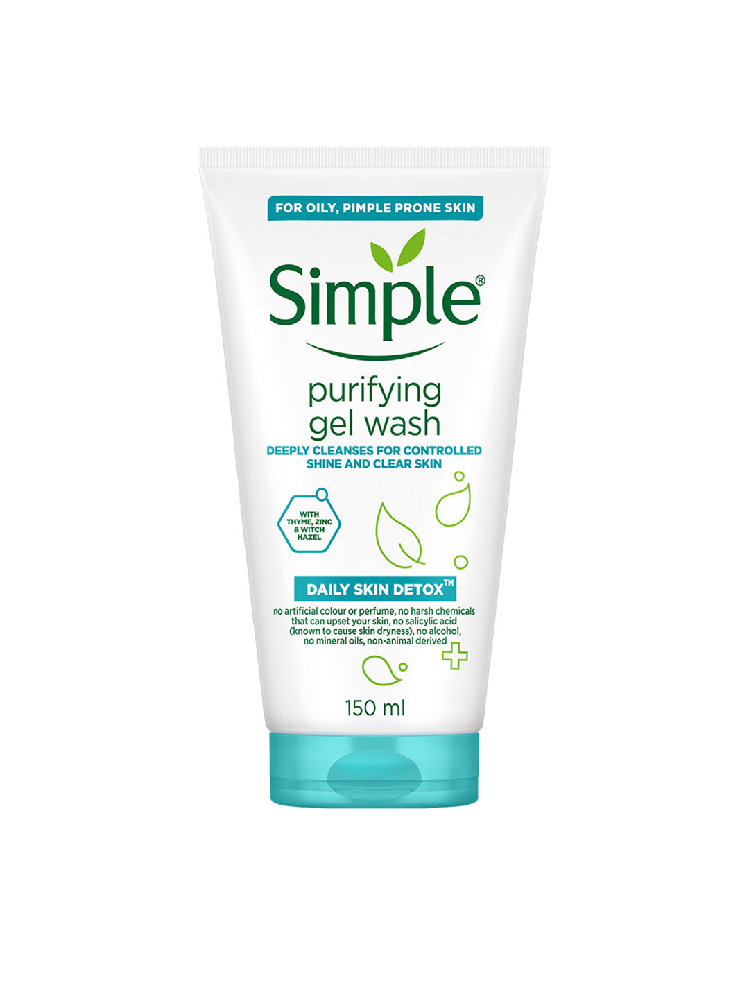 Buy Simple Daily Skin Detox Purifying Facial Wash 150 Ml - Face Wash ...