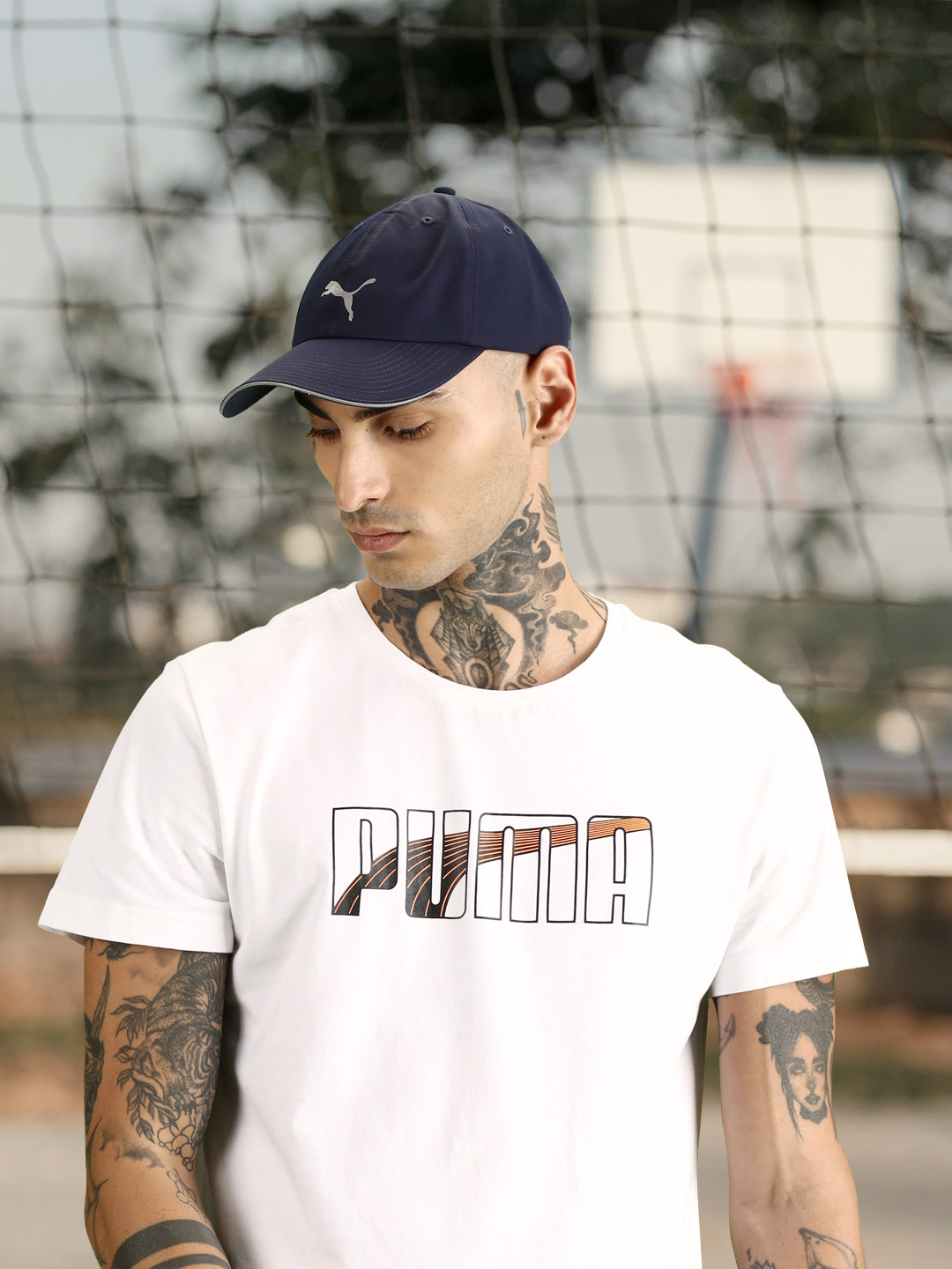 Buy Puma Unisex Navy Blue Brand Logo Printed Running Baseball Cap ...