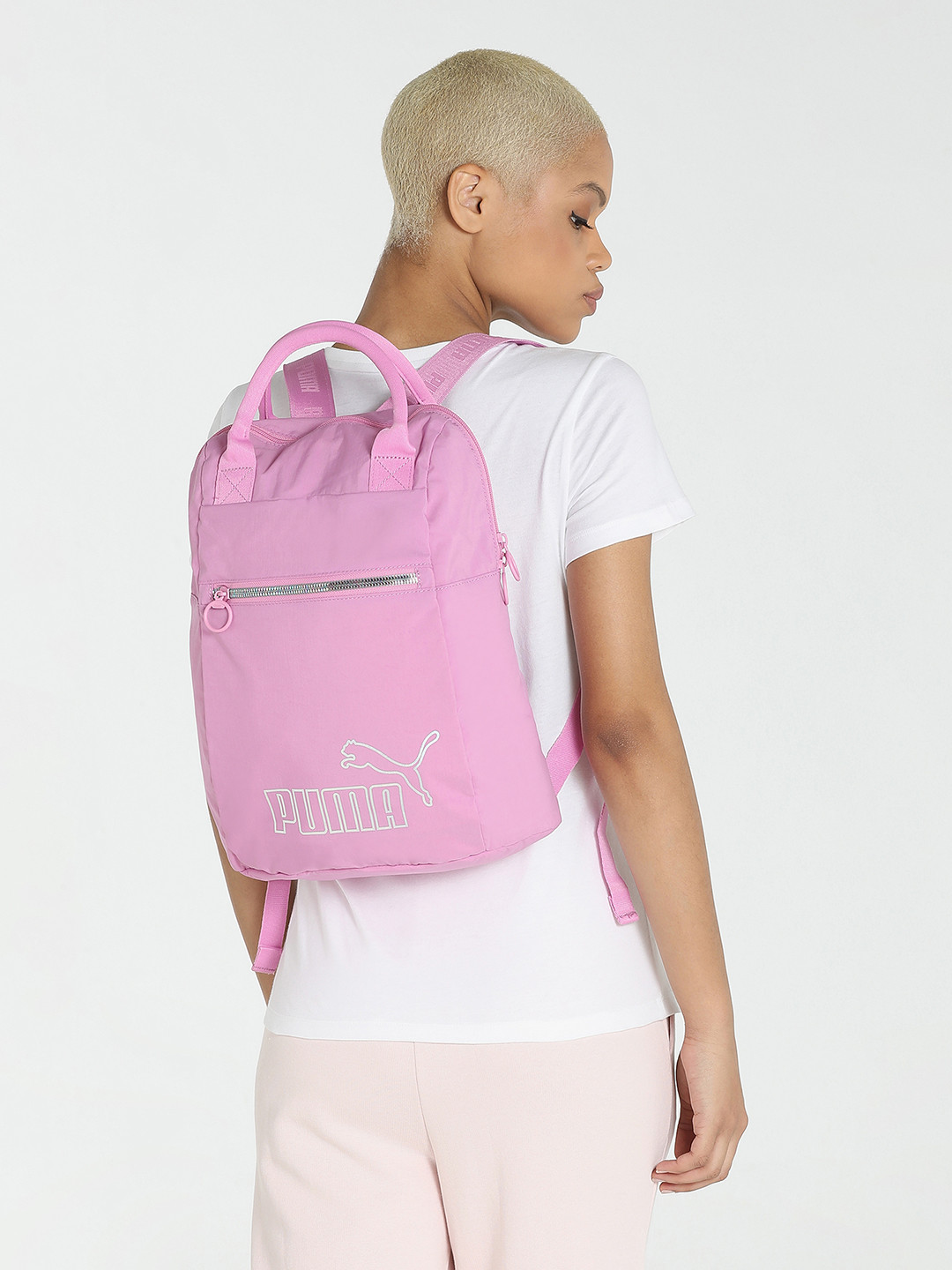 Buy Puma Women Mauve Brand Logo Backpack - Backpacks for Women 16419984 ...
