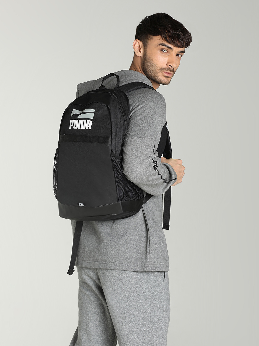 Buy Puma Plus Unisex Black Solid Backpack - Backpacks for Unisex ...