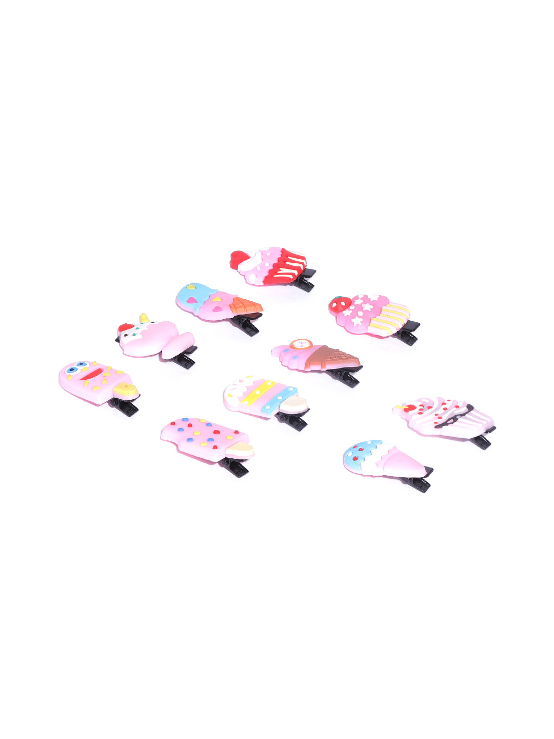 Buy Blueberry KIDS Set Of 10 Pink Alligator Hair Clips - Hair Accessory ...