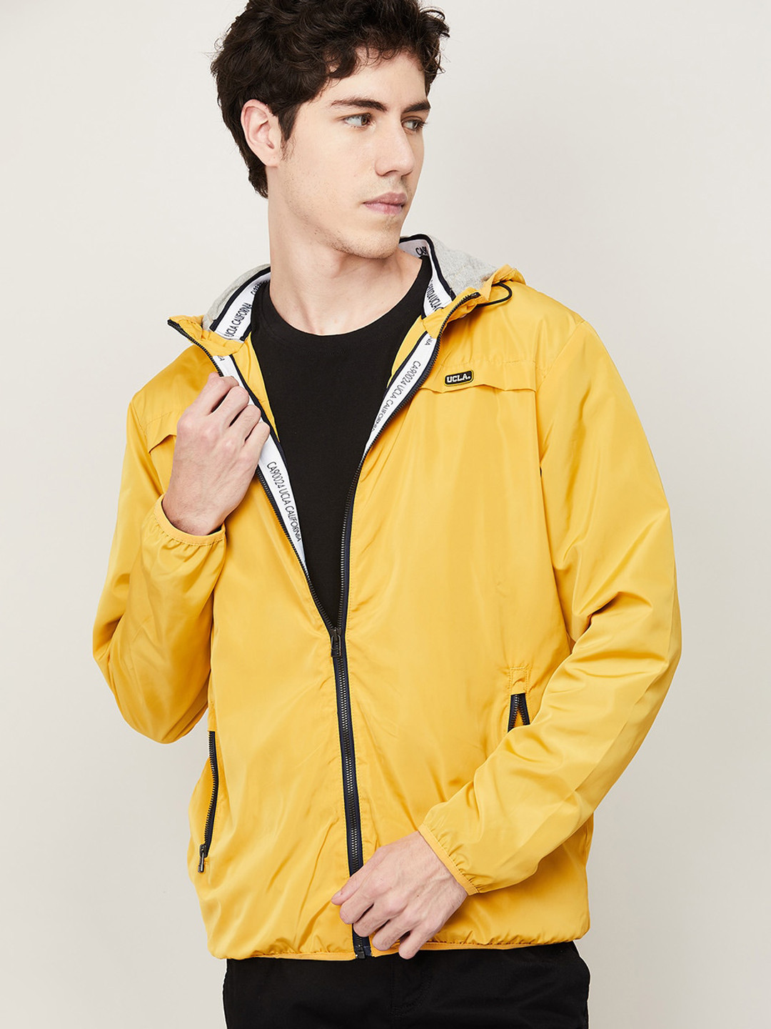 Buy UCLA Men Yellow Bomber With Embroidered Jacket - Jackets for Men ...