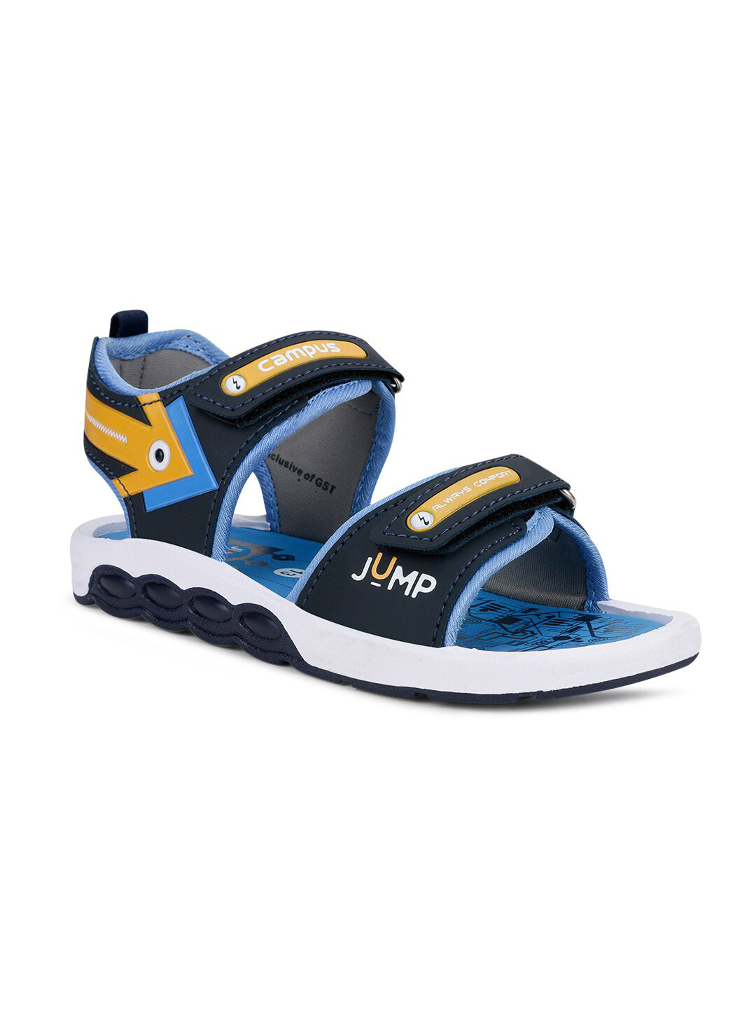 Buy Campus Kids Blue & Mustard Comfort Sandals - Sports Sandals for ...