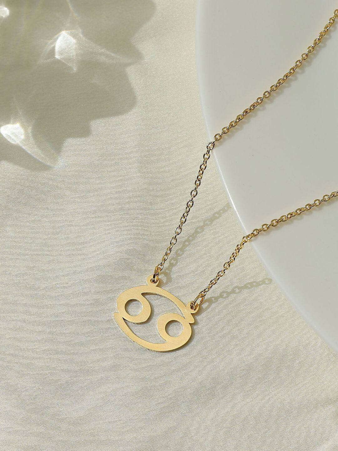 Buy Pipa Bella 18K Gold Plated Cancer Zodiac Sign Necklace - Necklace ...