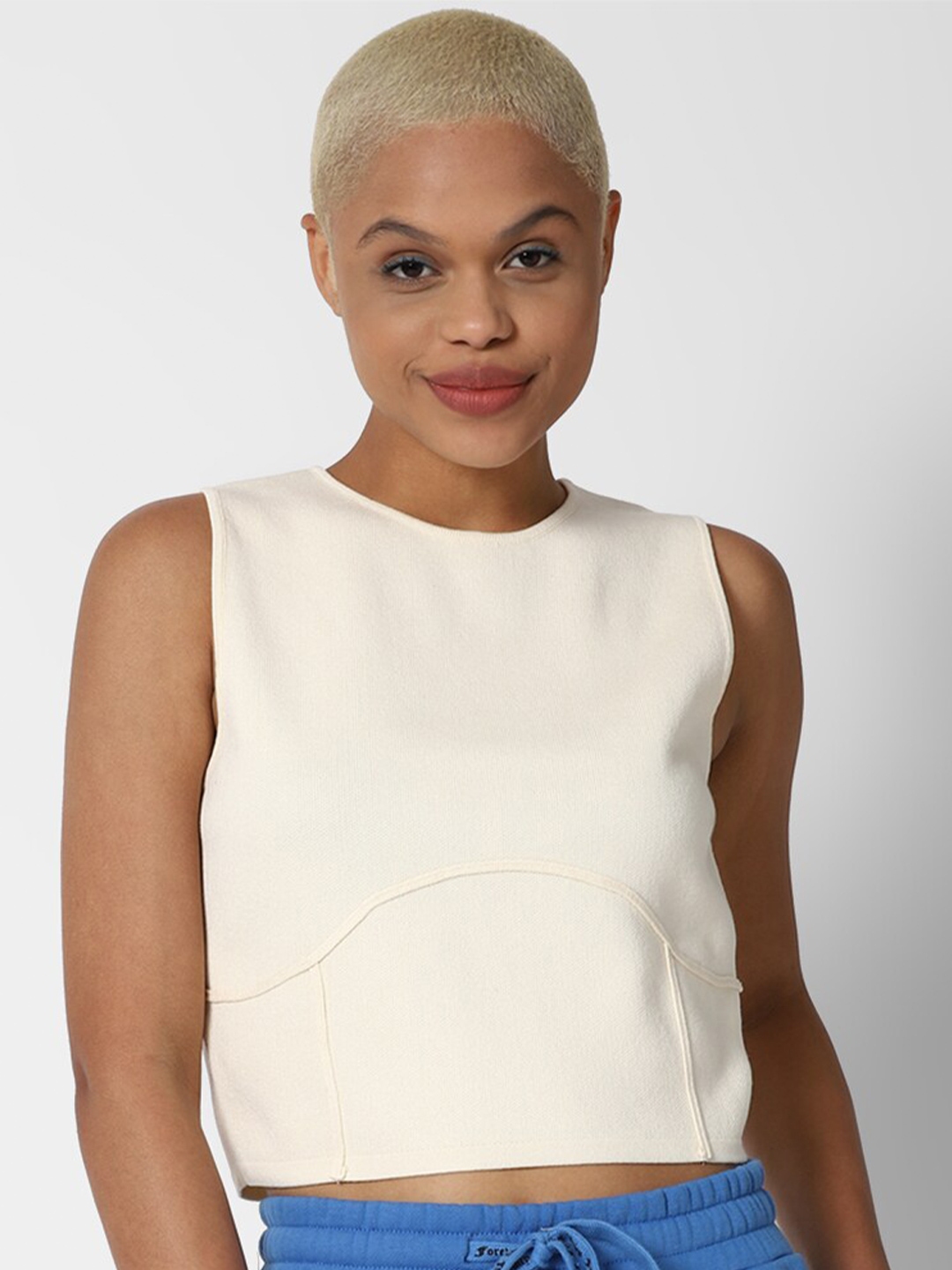 Buy Forever 21 Beige Tank Crop Top Tops For Women 16433594 Myntra