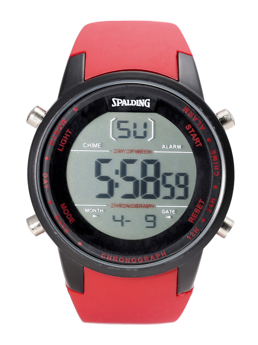 Buy Spalding Men Red Multifunction Digital Watch SP 049 - Watches for ...