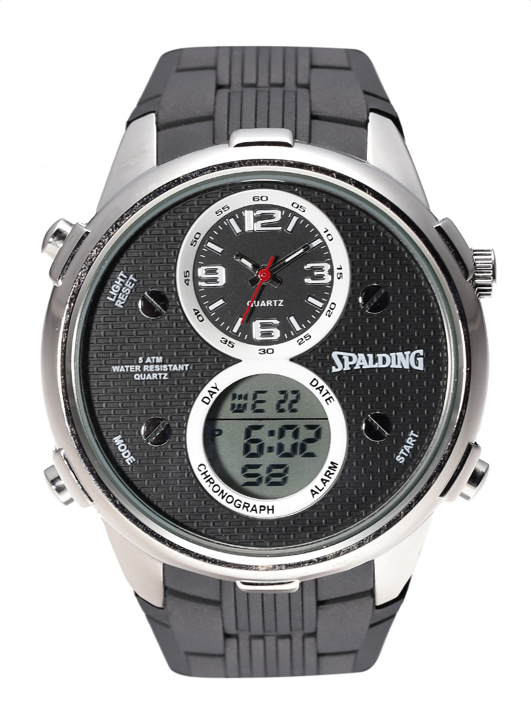 Buy Spalding Men Black Multifunction Analogue & Digital Watch SP 063 ...