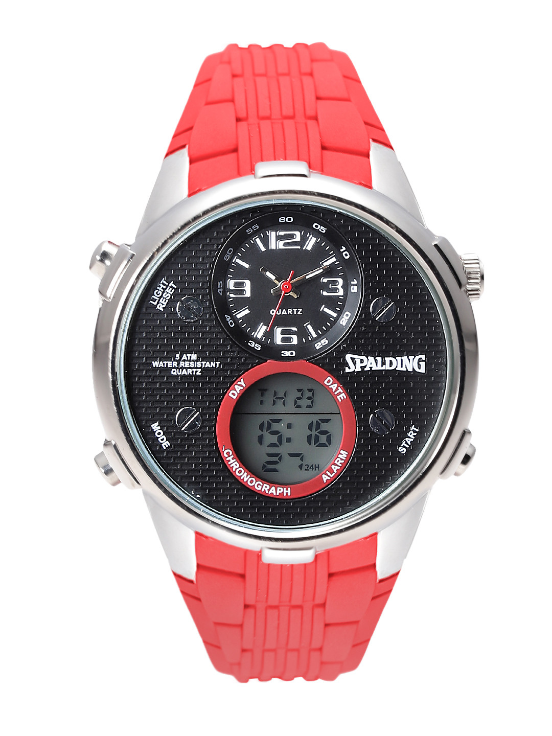 Buy Spalding Men Black Multifunction Analogue & Digital Watch SP 063 ...