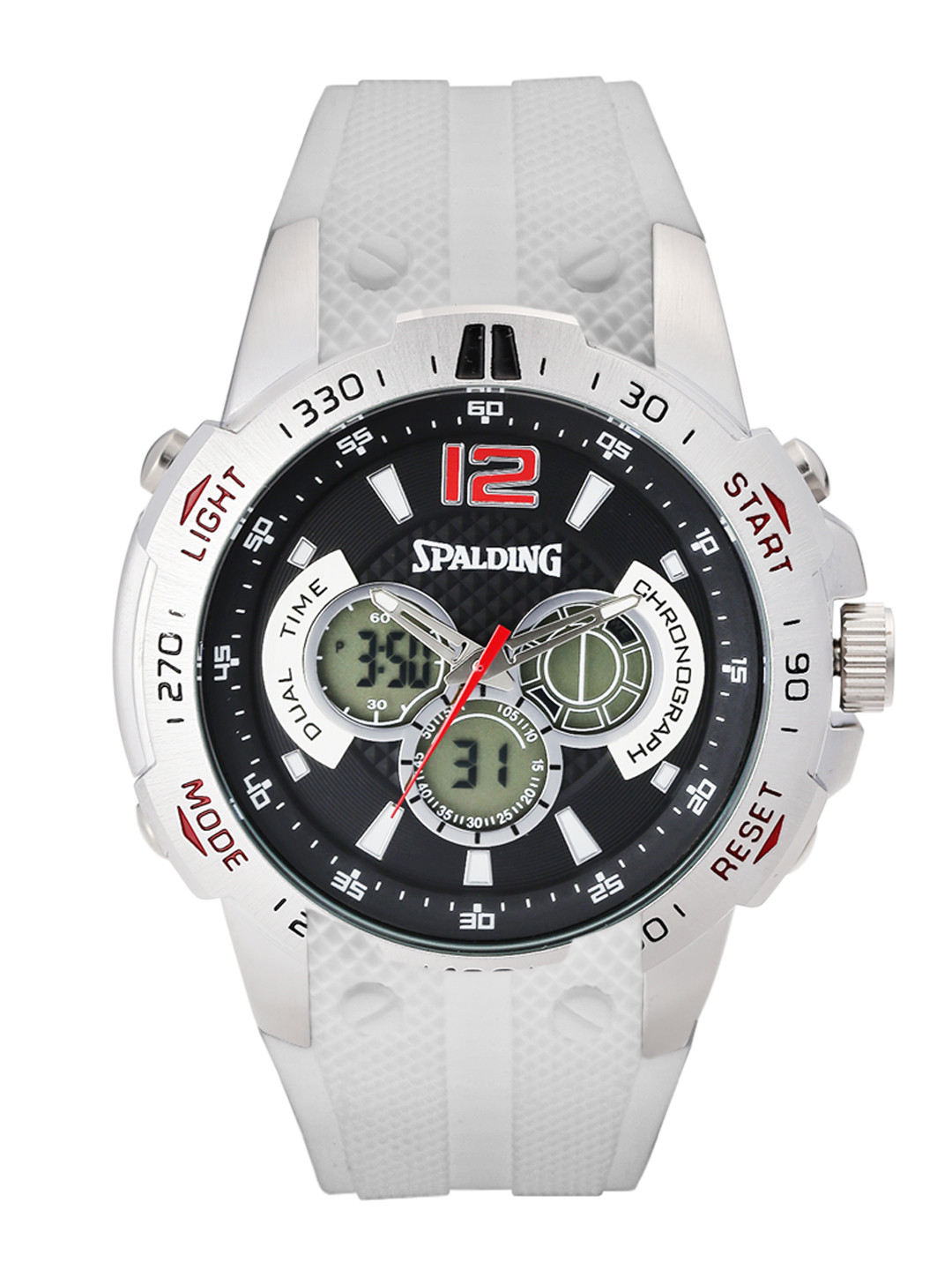 Buy Spalding Men Black Multifunction Analogue & Digital Watch SP 101 ...