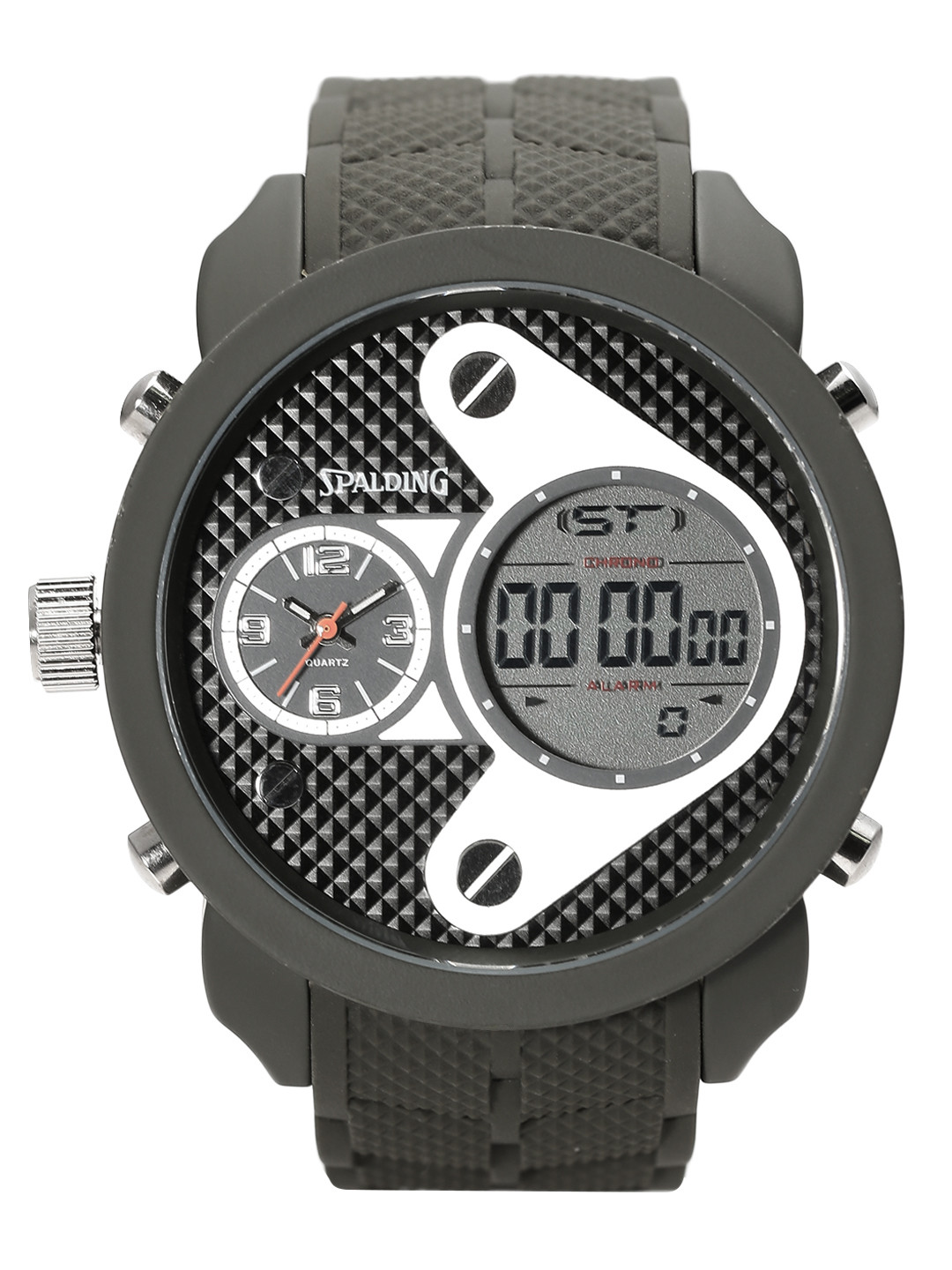 Buy Spalding Men Black Chronograph Analogue & Digital Watch SP 104 ...