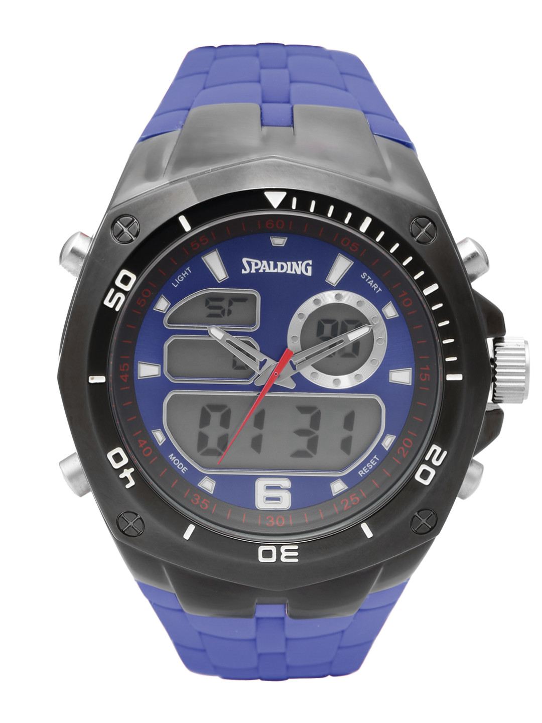 Buy Spalding Men Navy Multifunction Analogue & Digital Watch SP 106 ...