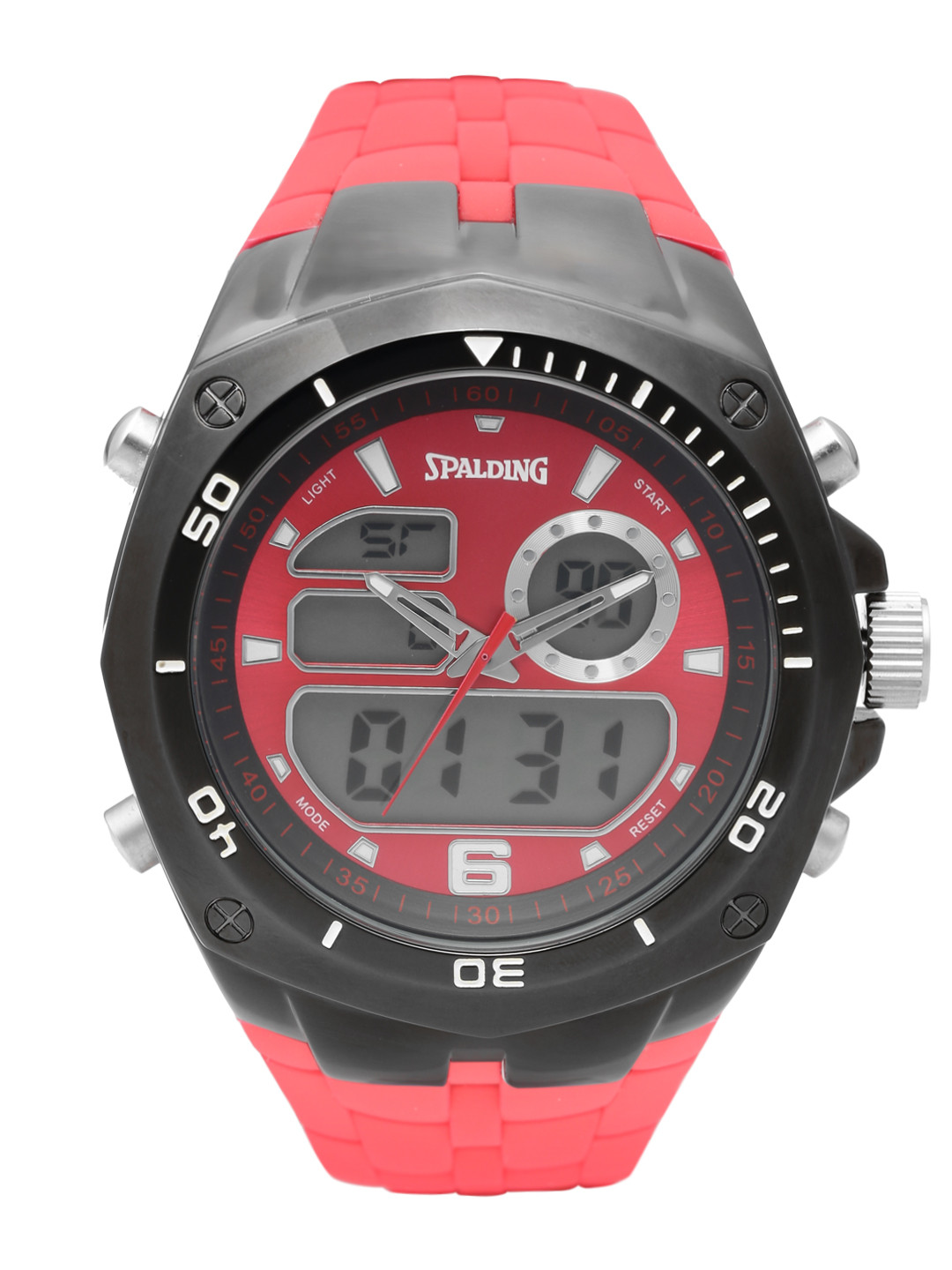 Buy Spalding Men Red Multifunction Analogue & Digital Watch SP 106 ...