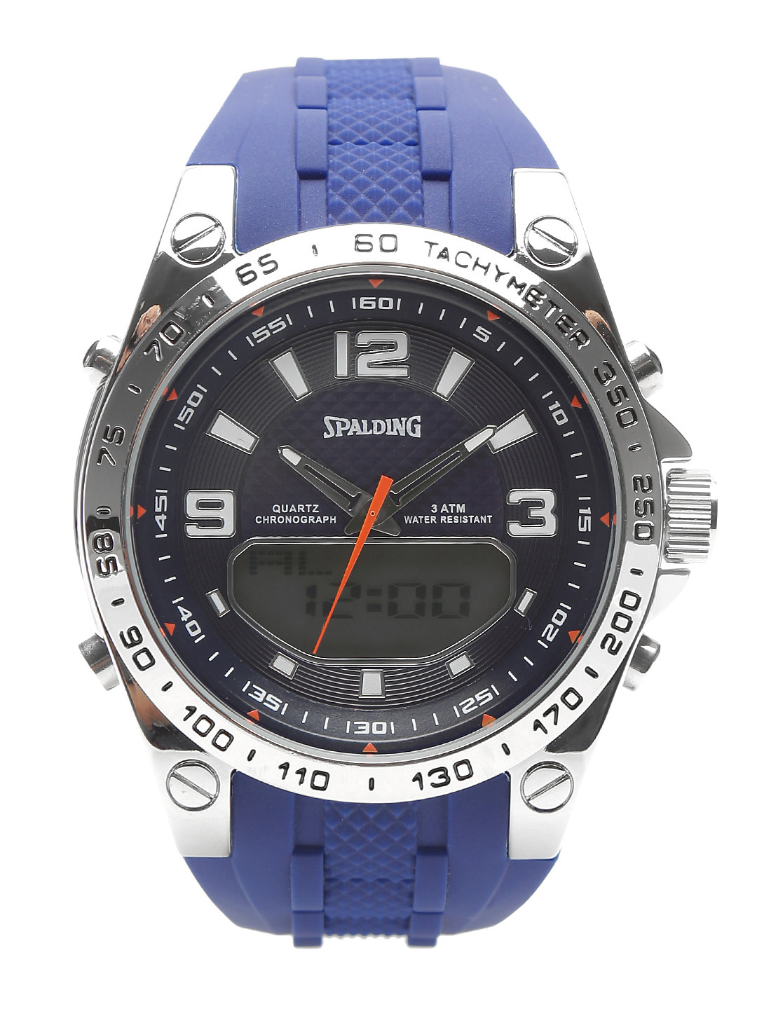 Buy Spalding Men Navy Multifunction Analogue & Digital Watch SP 110 ...