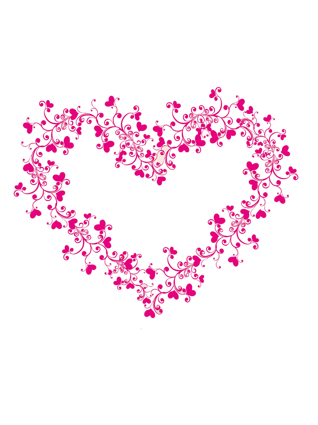 Buy Aspire Pink Lots Of Love Hearts Wall Sticker - Decals And Stickers ...