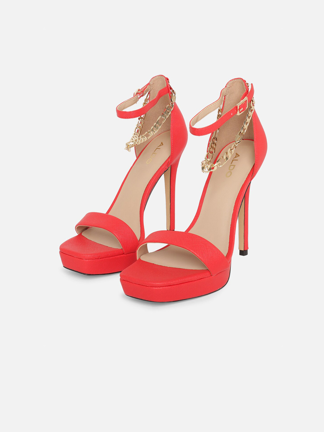 Buy ALDO Red Stiletto Sandals - Heels for Women 16441564 | Myntra