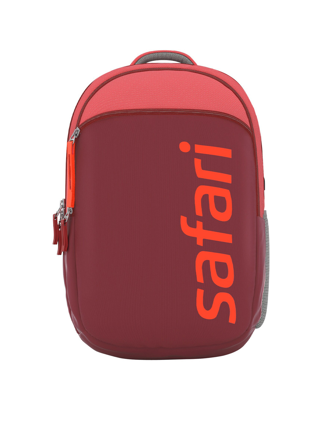 Buy Safari Adult Maroon & Grey Brand Logo Backpack With Hip Strap ...