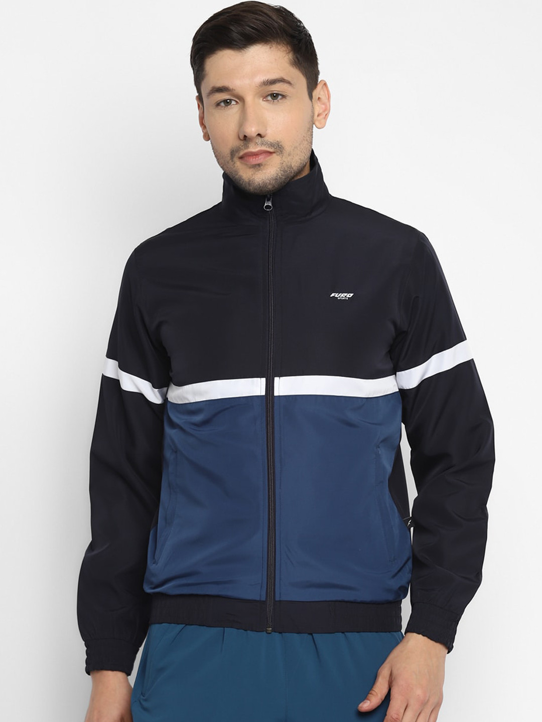 Buy FURO By Red Chief Men Navy Blue Colourblocked Water Resistant ...