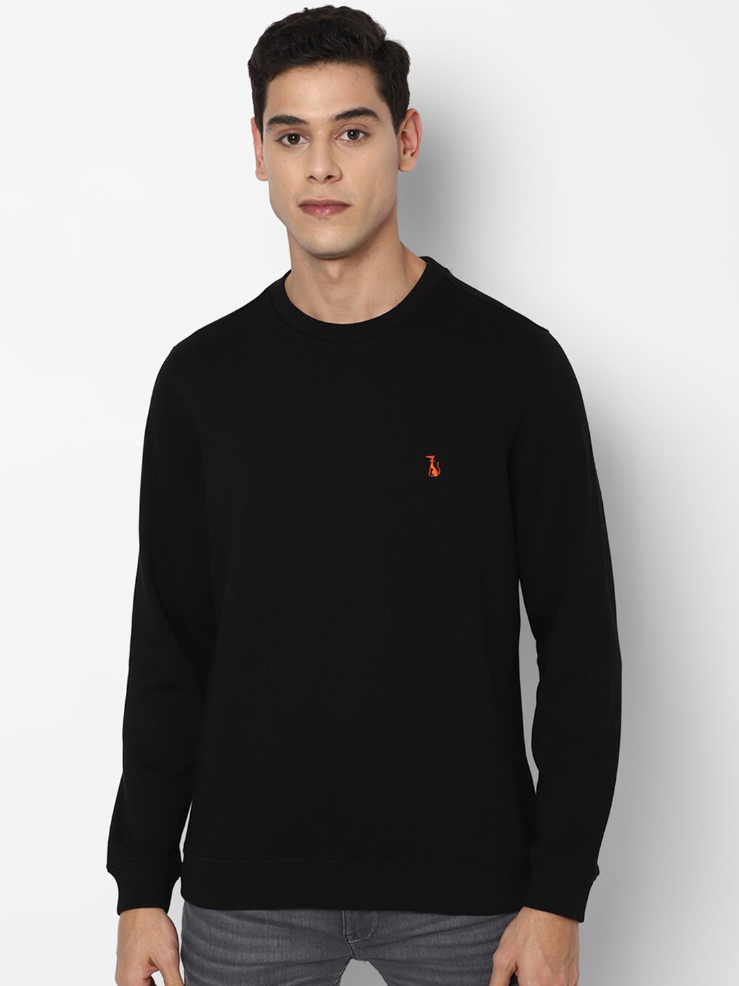 Buy SIMON CARTER LONDON Men Black Solid Sweatshirt - Sweatshirts for ...