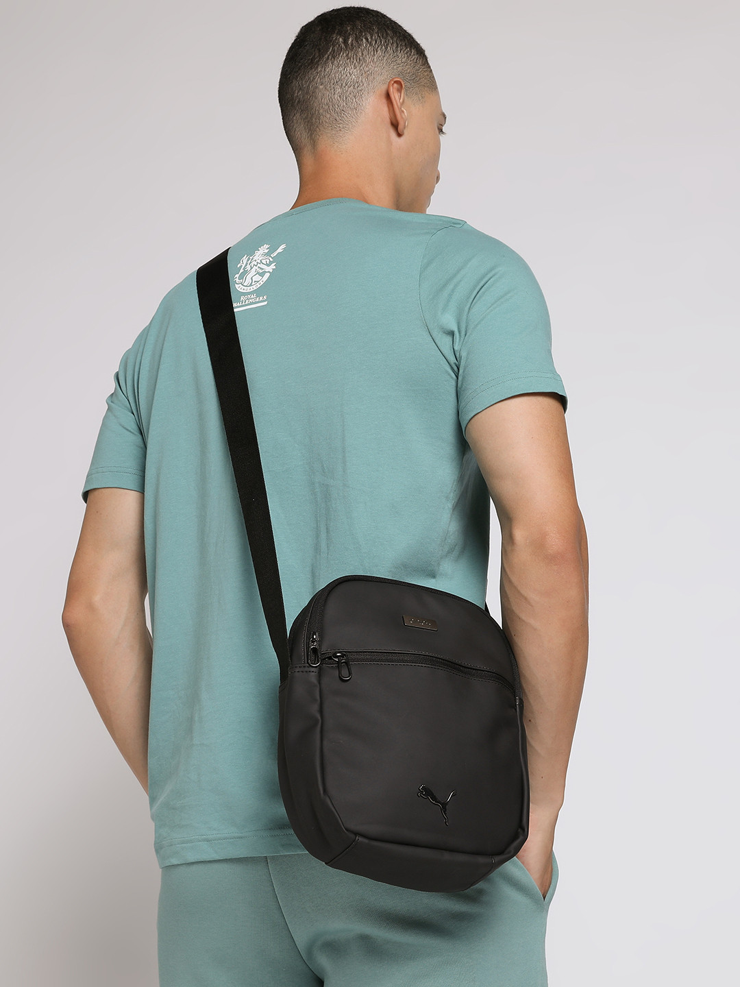 Buy Puma Black One8 Virat Kohli Premium Portable Bag - Messenger Bag ...