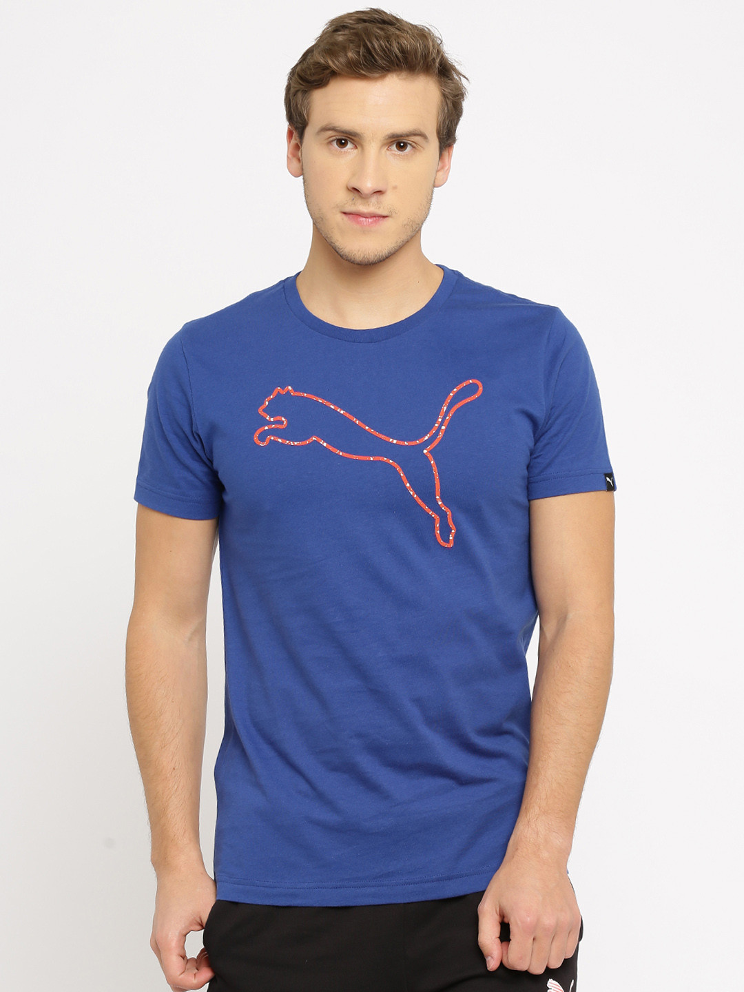 Buy Puma Men Blue Puff Cat Print T Shirt - Tshirts for Men 1645128 | Myntra
