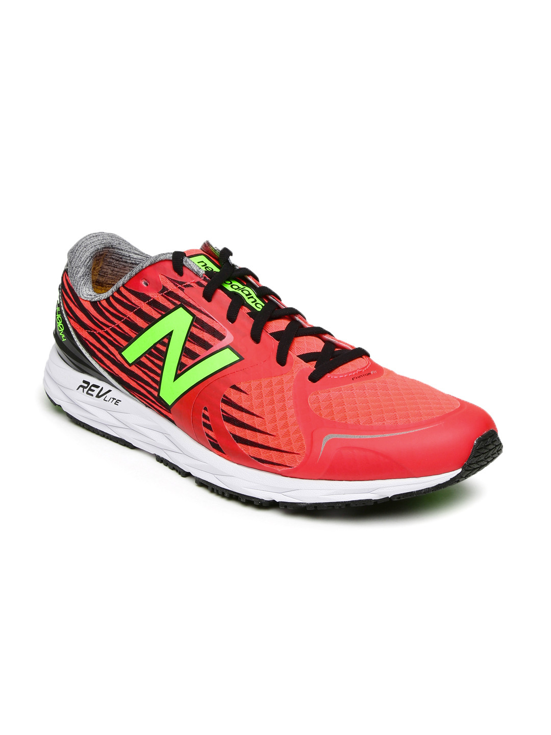 Buy New Balance Men Red & Black Printed Running Shoes - Sports Shoes ...