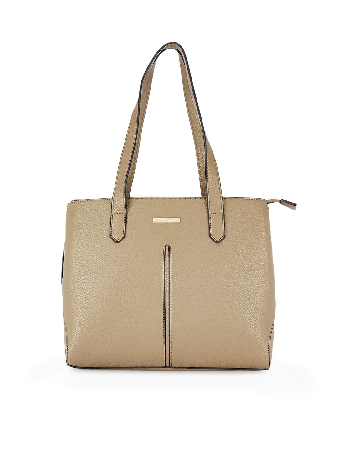 Buy Forever Glam By Pantaloons Woman Brown PU Structured Shoulder Bag ...