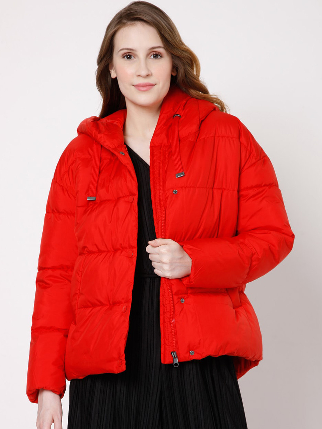 Buy Vero Moda Women Red Padded Jacket - Jackets for Women 16465106 | Myntra