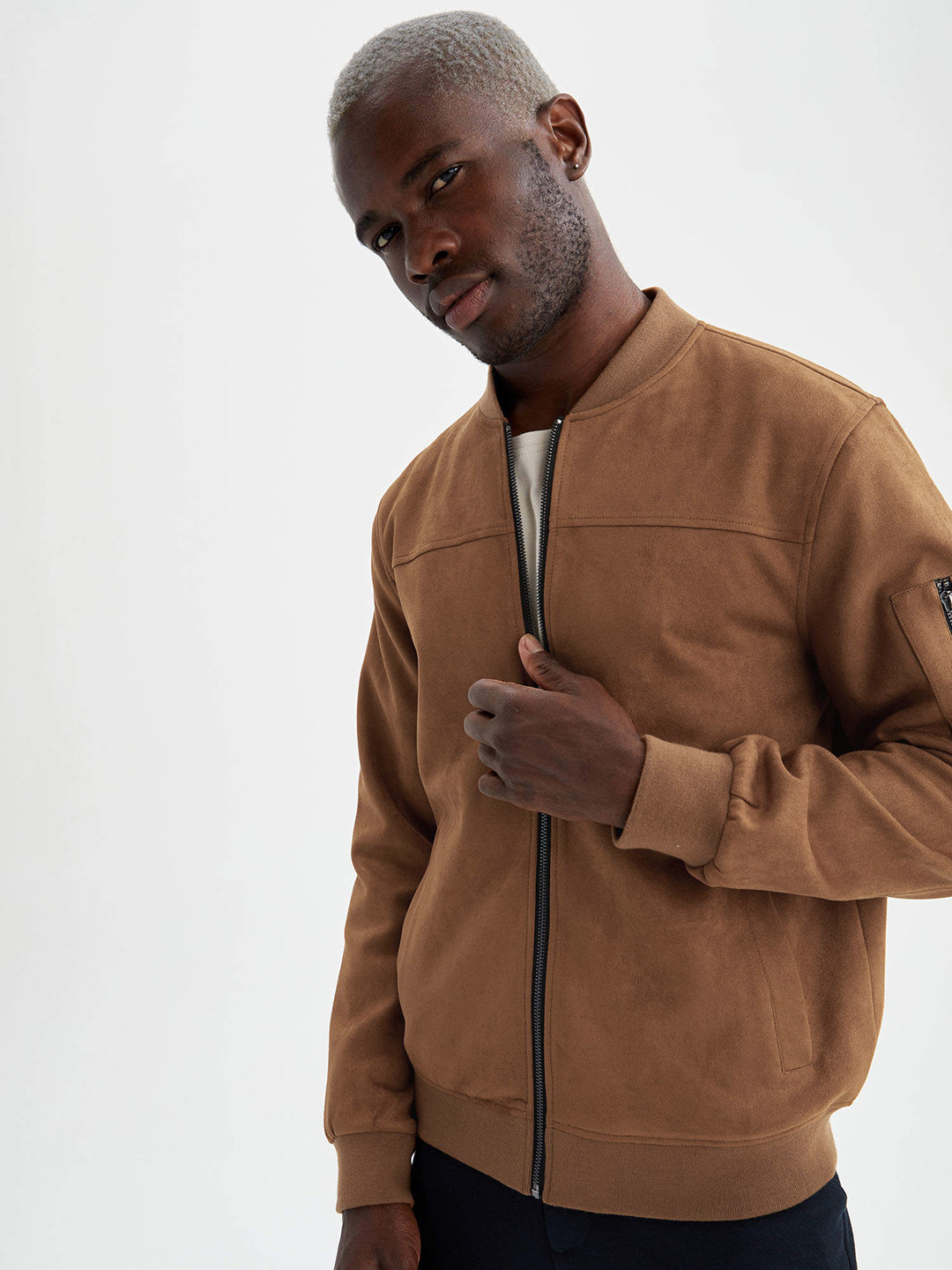 Buy DeFacto Men Solid Bomber Jacket - Jackets for Men 16466404 | Myntra