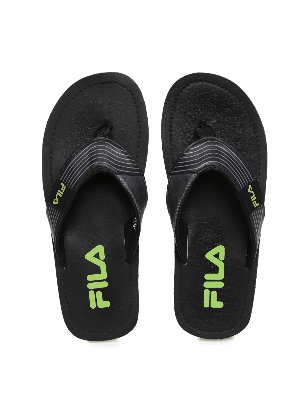 Buy FILA Men Black Donata Flip Flops - Flip Flops for Men 1646823 | Myntra