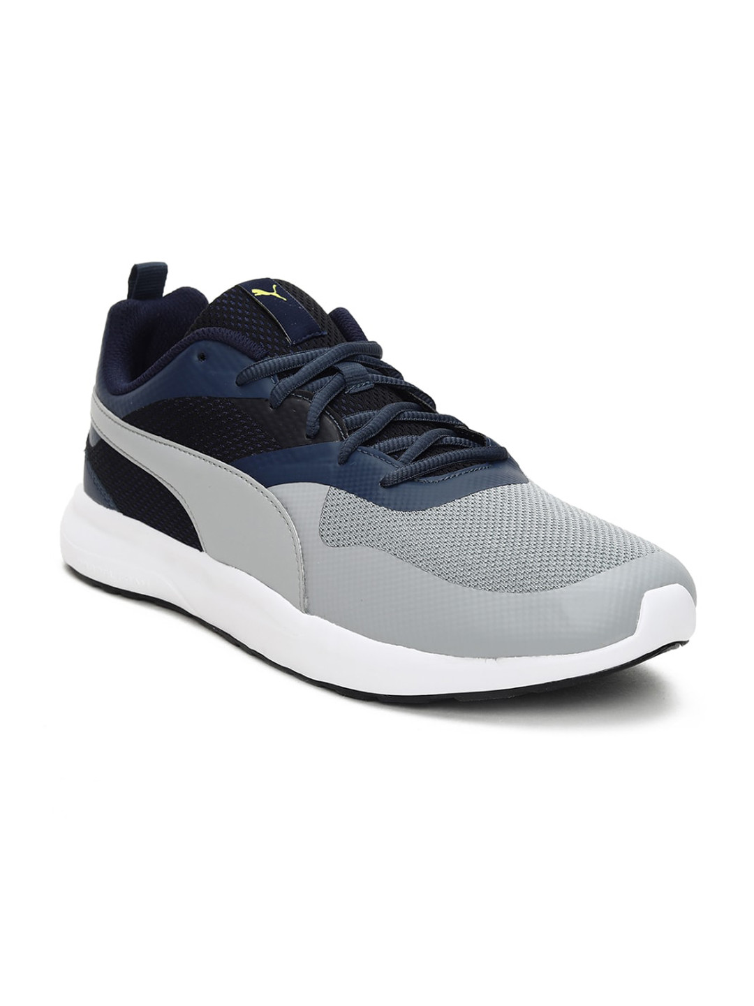 Buy Puma Men Grey & Blue Bridge Sneakers - Casual Shoes for Men ...