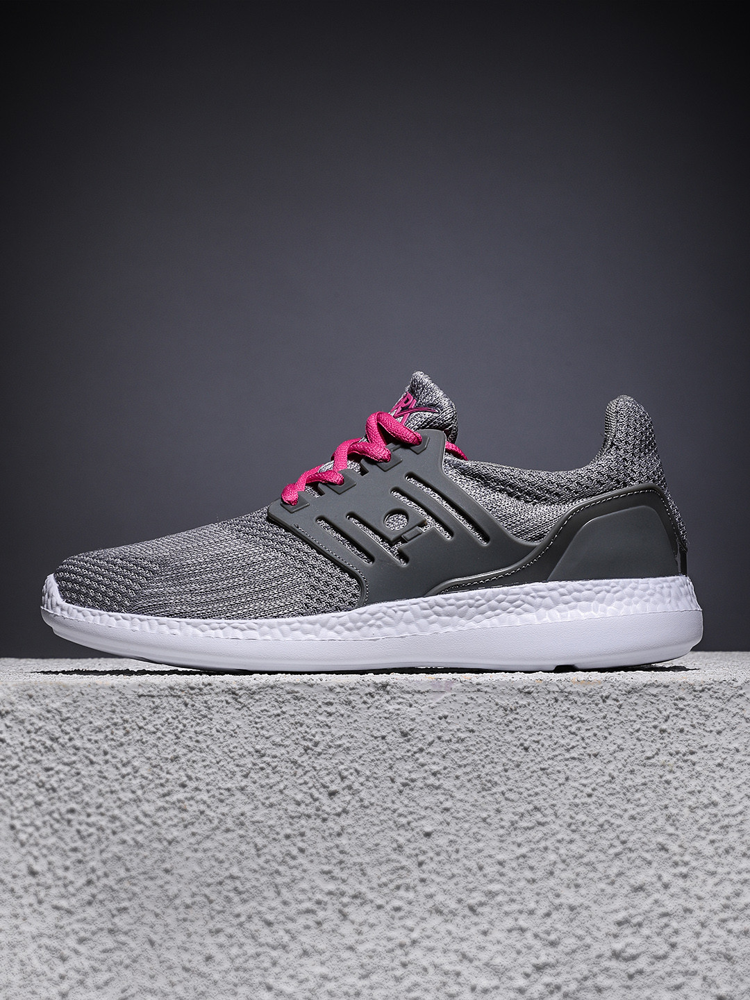 Buy HRX By Hrithik Roshan Women Grey Flash Knit Running Shoes - Sports ...