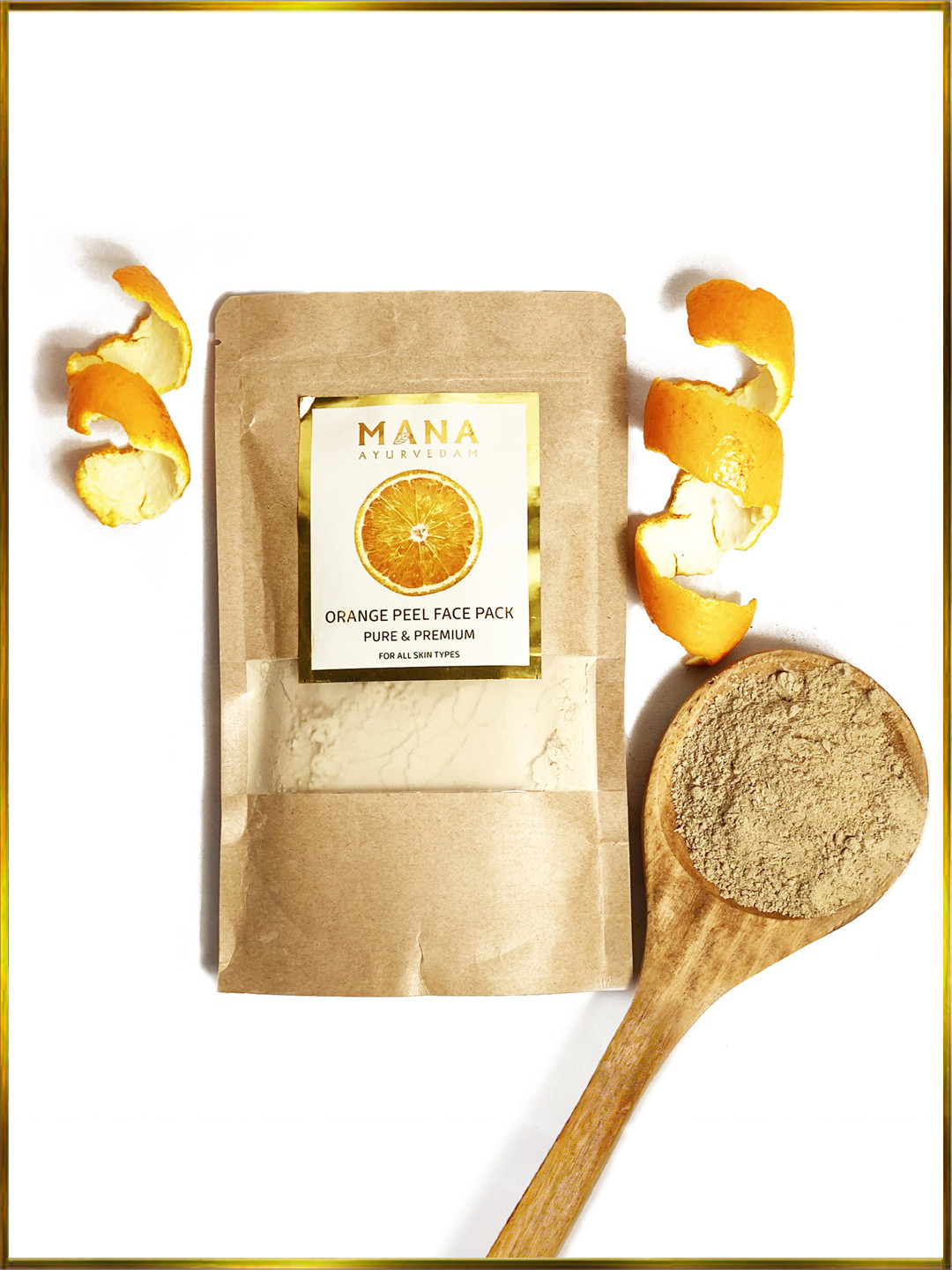 Buy MANA AYURVEDAM Orange Peel Face Pack 100gm Mask And Peel For buy-mana-ayurvedam-orange-peel-face-pack-100gm-mask-and-peel-for