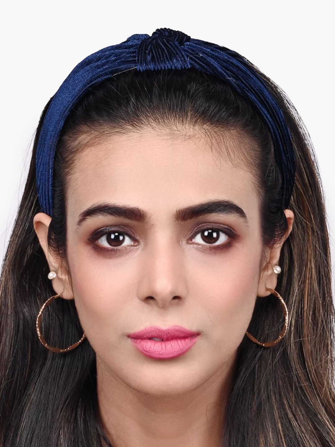 Buy BuckleUp Women Navy Blue Hairband - Hair Accessory for Women ...