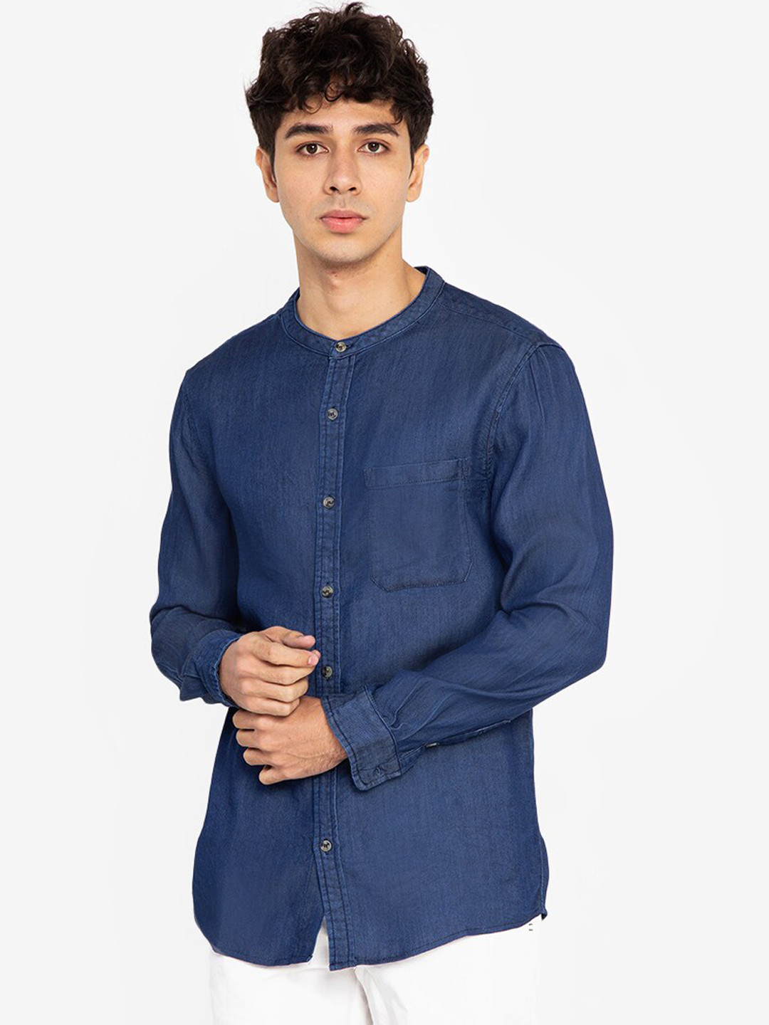Buy ORIGIN BY ZALORA Men Blue Casual Shirt - Shirts for Men 16497174 ...